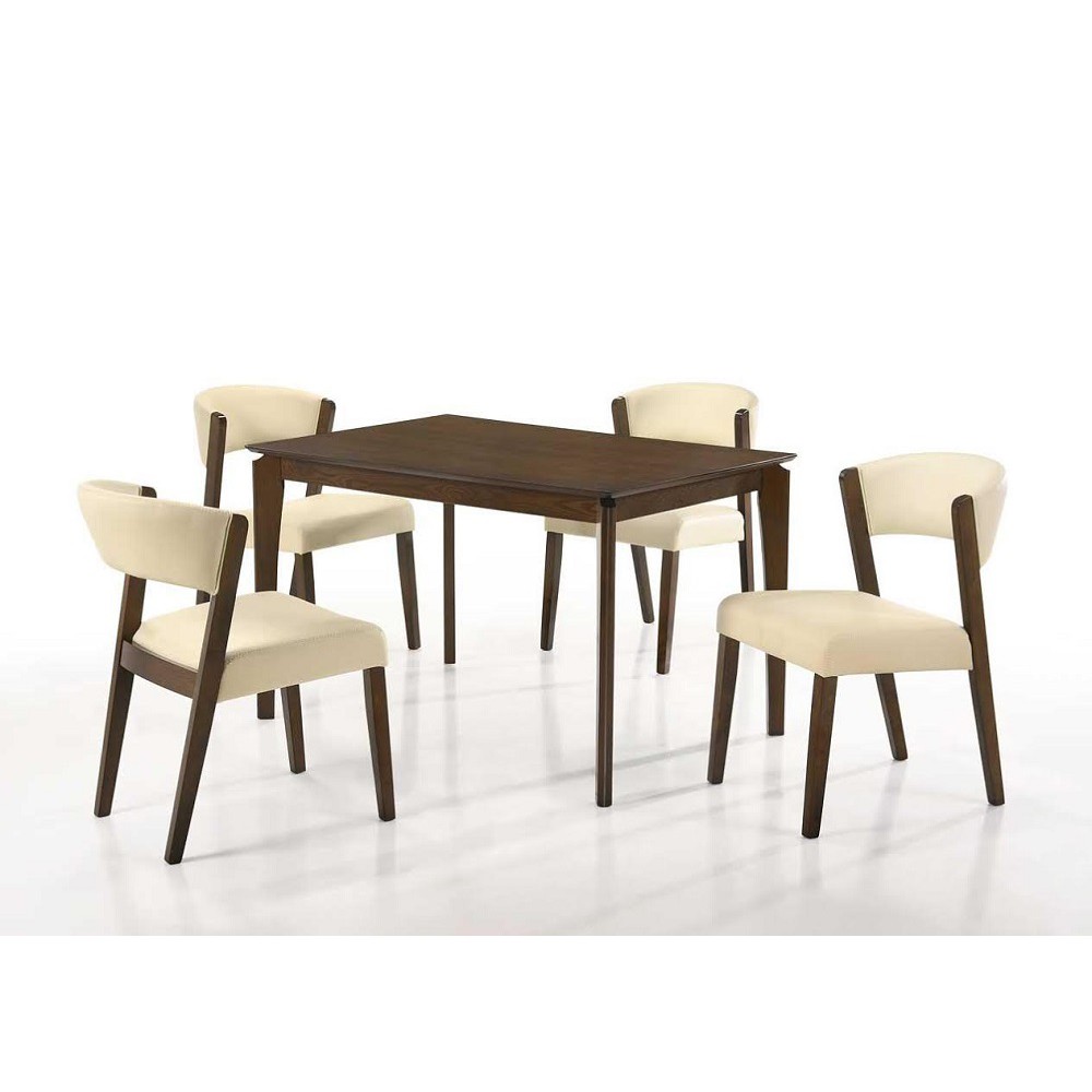 שולחן פינת אוכל + 4 כיסאות דגם 908070 - המבורגר ברוס